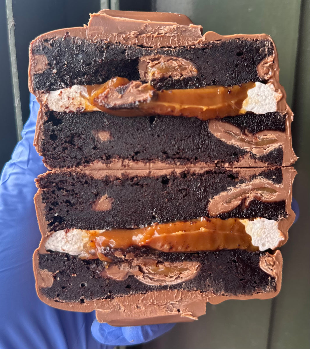Galaxy Caramel Brownie Wagon Wheel * – George's Bakery